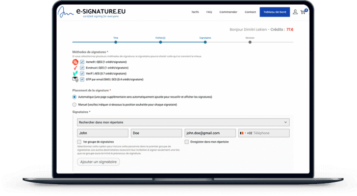 Qualified Electronic Signature eIDAS | Without Subscription